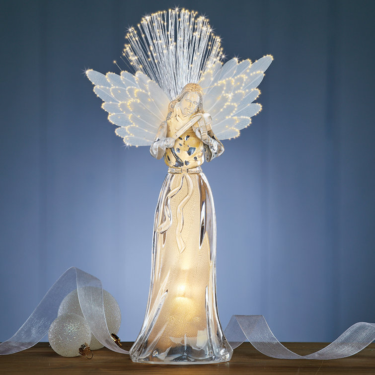 The Holiday Aisle® Led Lighted Fibre Optic Angel With Violin Decoration